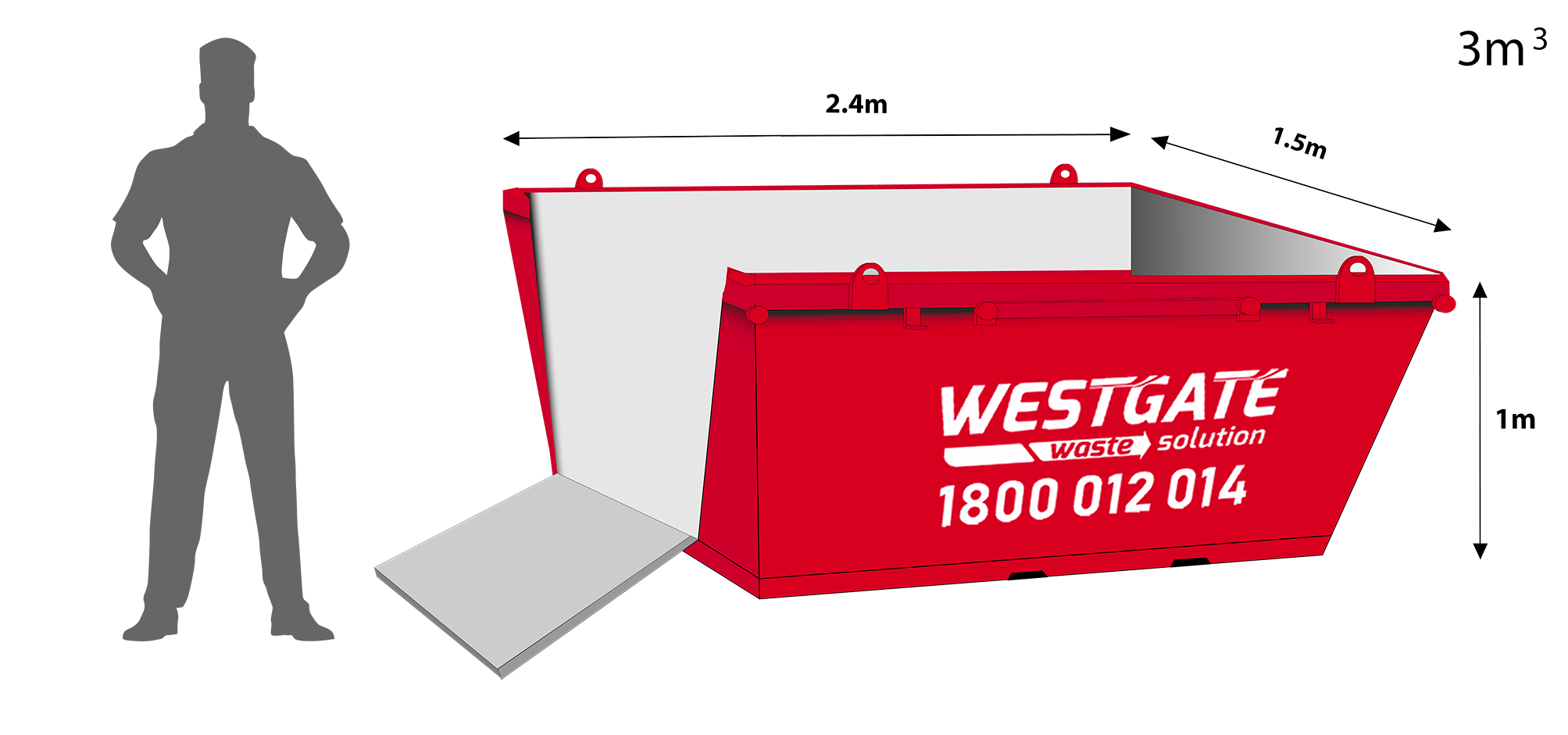 2m3 Waste Skip Bin Hire Melbourne | Westgate Bin Hire